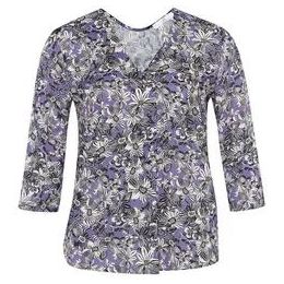 Bluse V-Ausschnitt Emilia Lay lila, 46