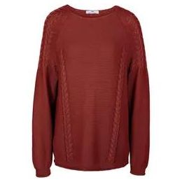 Rundhals-Pullover Peter Hahn rot, 44