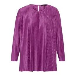 Plissee-Bluse Rundhals-&shy;Ausschnitt Emilia Lay pink, 44