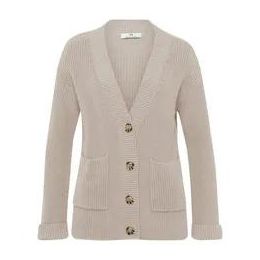 Strickjacke V-Ausschnitt Peter Hahn beige, 36
