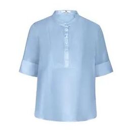 Bluse aus Seide Peter Hahn blau, 52