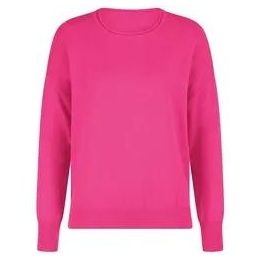 Rundhals-Pullover Kaschmir Peter Hahn pink, 44