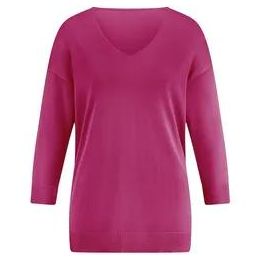 V-Pullover 3/4-Arm Emilia Lay pink, 46