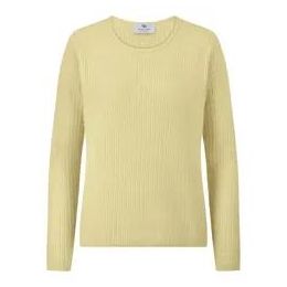 Rundhals-Pullover 1/1-Arm aus 100% Kaschmir Peter Hahn gelb, 42