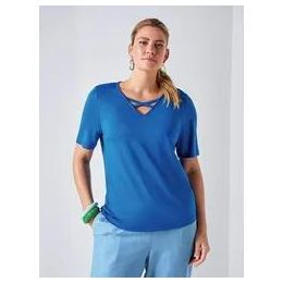 V-Shirt Emilia Lay blau, 52