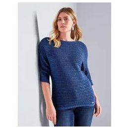 Pullover U-Boot-Ausschnitt Emilia Lay blau, 42