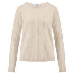 Rundhals-Pullover 1/1-Arm aus 100% Kaschmir Peter Hahn beige, 40