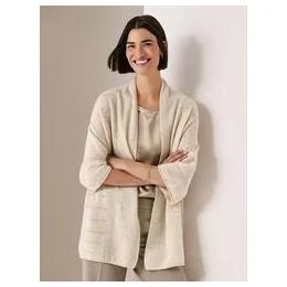 Strickjacke aus 100% Kaschmir Peter Hahn beige, 42