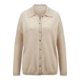 Strickjacke aus 100% Kaschmir Peter Hahn beige, 48