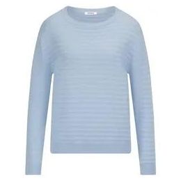 Rundhals-Pullover aus 100% SUPIMA&reg;-&shy;Baumwolle Peter Hahn blau, 48