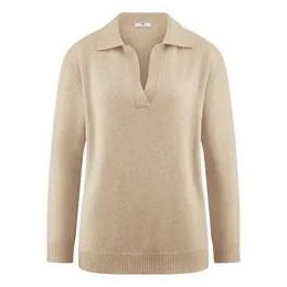 Polo-Pullover Peter Hahn beige, 36
