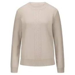 Rundhals-Pullover aus Schurwolle und Kaschmir Fadenmeister Berlin beige, 48