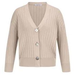 Cardigan aus 100% SUPIMA&reg;-Baumwolle Peter Hahn beige, 36