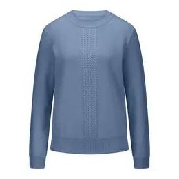 Rundhals-Pullover aus Schurwolle und Kaschmir Fadenmeister Berlin blau, 46