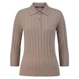 Polo-Pullover aus 100% Kaschmir Fadenmeister Berlin beige, 44