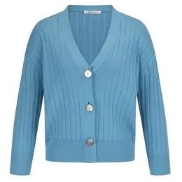 Cardigan aus 100% SUPIMA&reg;-Baumwolle Peter Hahn blau, 44