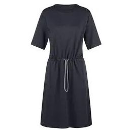 Jersey-Kleid Rundhals-&shy;Ausschnitt Margittes blau, 36