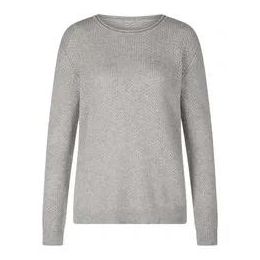Rundhals-Pullover aus 100% Kaschmir Peter Hahn grau, 48