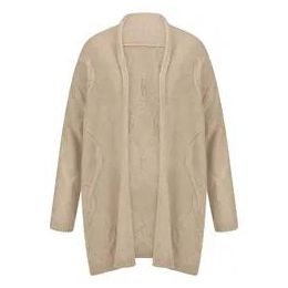 Long-Strickjacke aus Kaschmir Peter Hahn beige, 38