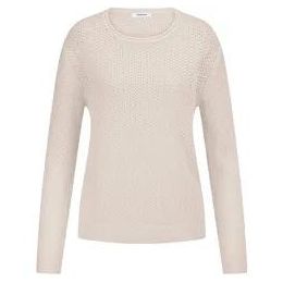 Rundhals-Pullover aus 100% Kaschmir Peter Hahn weiss, 44