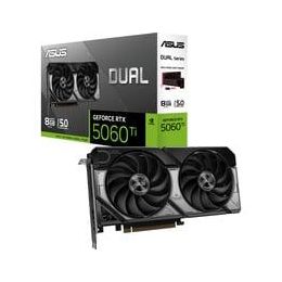 ASUS GeForce RTX 5060 Ti DUAL 8GB, Grafikkarte DLSS 4, 3x DisplayPort, 1x HDMI 2.1
