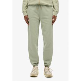 Sweathose Superdry "ESSENTIAL LOGO JOGGER HB", Damen, Gr. XS, N-Gr, gr&uuml;n (dusty sage), Sweatware, Obermaterial: 100% Baumwolle, unifarben, lang, Hosen Sweathose