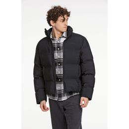 Steppjacke LINDBERGH, Herren, Gr. XL, schwarz, Steppware, Obermaterial: 49% Baumwolle, 41% Polyester, 10% Nylon, unifarben, regular fit taillenlang, ohne Ausschnitt, Jacken Steppjacke, mit Taschen