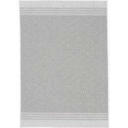 Teppich CarpetFine "Boho 103, auch als L&auml;ufer erh&auml;ltlich", beige, B:200cm H:4mm L:290cm, Polypropylen, Teppiche, Teppich, robustes Flachgewebe, Sisal Optik, UV-best&auml;ndig, In- und Outdoor