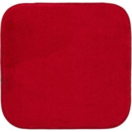 G&ouml;zze Badematte G&Ouml;ZZE "Rio Premium", rot, H:18mm, Polyester, Badematten, Badematte, Badteppich, Uni Farben, waschbar, rechteckig & rund erh&auml;ltlich