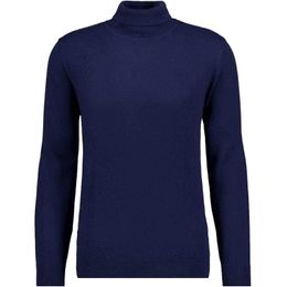 Rundhalspullover Ragman, Herren, Gr. 56, marineblau, 90% Wolle 10% Baumwolle, Pullover Rundhalspullover