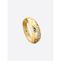 Fingerring Lady Gr. 16, silber (silber vergoldet 925), Fingerringe, Damen, 16, Silber 925 (Sterlingsilber), Fingerring