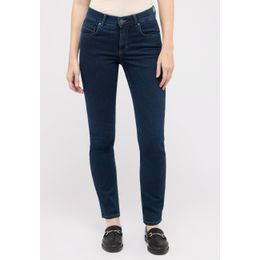 Slim-fit-Jeans Angels "Cici", Damen, Gr. 46, L&auml;nge 28, schwarz indigo, Denim/Jeans, Obermaterial: 92% Baumwolle, 5% Polyester, 3% Elasthan, slim fit, Jeans Slim-fit-Jeans