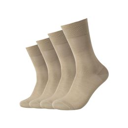 Socken Camano "ca-soft", Herren, Gr. 39-42, beige (sand), Baumwolle, Polyamid, unifarben, normal, Socken Socken, mit hoher Verarbeitungsqualit&auml;t