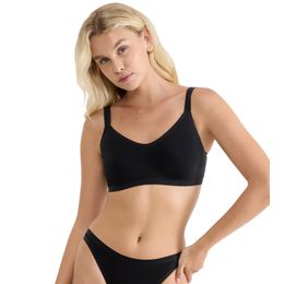 Bralette Sloggi "ZERO Feel Air Bralette", Damen, Gr. XL, N-Gr, schwarz, Single Jersey, Obermaterial: 83% Polyamid, 17% Elasthan, BHs Bralette, atmungskativ und unsichtbar