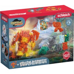 Spielfigur Schleich "ELDRADOR CREATURES, Lava-Roboter Value Pack (72225)", bunt, Spielfiguren, Kinder, Kunststoff, Spielfigur
