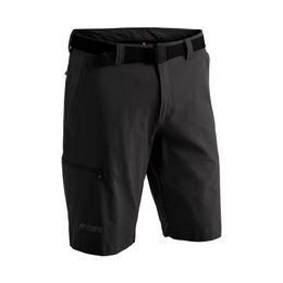 Funktionsshorts Maier Sports "Huang", Damen, Gr. 50, Normalgr&ouml;&szlig;en, schwarz, 90%Polyamid, 10% Elasthan, Hosen Funktionsshorts, Herren Shorts, kurze Outdoor-Hose, Bermudas mit 4 Taschen, Regular Fit