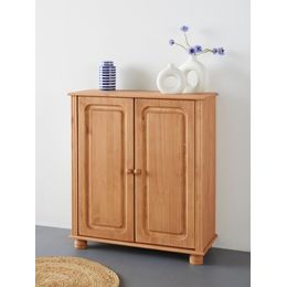 Highboard OTTO HOME "Mette", braun (natur gebeitzt, gewachst), B:85cm H:95cm T:34cm, Sideboards, Highboard, Kommode mit 2 Einlegeb&ouml;den, Breite 85cm, Tiefe 34 cm, H&ouml;he 95 cm