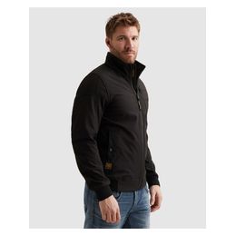 PME-Legend Bomberjacke PME LEGEND "Flight jacket SKYGLIDER Softshell", Herren, Gr. XXL, jet schwarz, Web, Obermaterial: 94% Polyester, 6% Elasthan, normal h&uuml;ftlang, angesetztes B&uuml;ndchen, Jacken Bomberjacke, &Uuml;bergangsjacke