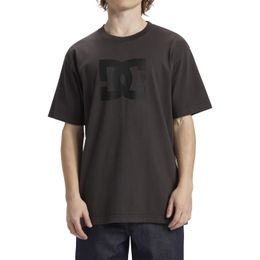 T-Shirt DC Shoes "DC Star Pigment Dye", Herren, Gr. XL, schwarz (schwarz enzyme wash), Obermaterial: 75% Walkfrottier, 25% Walkfrottier;, Shirts T-Shirt