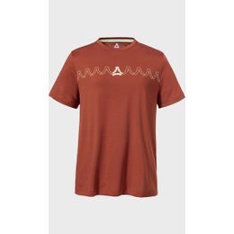 Sch&ouml;ffel Funktionsshirt SCH&Ouml;FFEL "T Shirt Style Elmori WMN", Damen, Gr. 42, 5590, rot, Oberstoff: 60% Baumwolle, 40% Polyester, Rundhals, Shirts Funktionsshirt