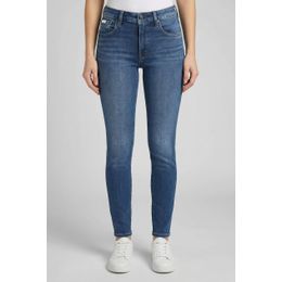 Skinny-fit-Jeans Calvin Klein Jeans "MID RISE SKINNY", Damen, Gr. 26, L&auml;nge 32, midtown blau, Denim/Jeans, Obermaterial: 80% Baumwolle, 12% Polyester, 6% Elastomultiester, 2% Elasthan, skinny fit lang, Jeans Skinny-fit-Jeans, Mit G&uuml;rtelschlaufen