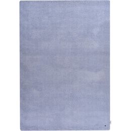 Hochflor-Teppich Tom Tailor HOME "Shaggy Teppich Cozy", blau (hellblau), B:160cm H:25mm L:230cm, Polyester, Teppiche, Hochflor-Teppich, Uni Farben, auch in Pastell Farben, weich & kuschelig