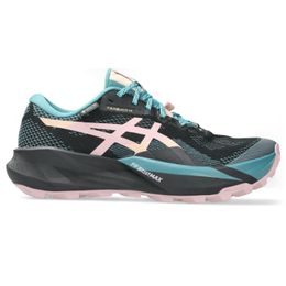 Trailrunningschuh asics "TRABUCO 14 GTX", Damen, Gr. 43,5, schwarz, morganite, Synthetik, Schuhe Trailrunningschuh, wasserdicht