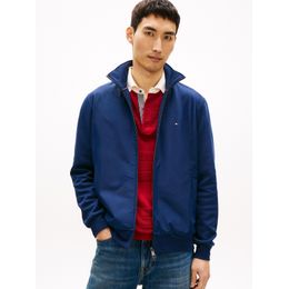 Outdoorjacke Tommy Hilfiger "ESSENTIAL INTECHNO", Herren, Gr. L, carbon navy, Web, Obermaterial: 72% Baumwolle, 28% Polyester, unifarben, regular fit normal, Rundhals, eingesetzt Rippb&uuml;ndchen, Jacken Outdoorjacke, Regular fit mit Stehkragen