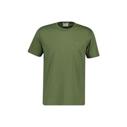 T-Shirt Gant "T-Shirt Reg Shield 1er Pack", Damen, Gr. M, gr&uuml;n (gr&uuml;n (dry herb)), Obermaterial: 100% Baumwolle CO., Shirts T-Shirt