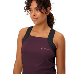 Funktionstop Vaude "Women's Matera Top", Damen, Gr. 38, lila (cassis uni), Obermaterial: 100% Polyester, Tops Funktionstop, f&uuml;r Radsport, mit zwei R&uuml;ckentaschen, schnelltrocknend