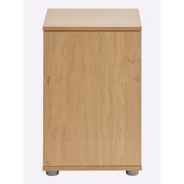 Schuhschrank HEINE HOME, braun (eichefarben), B:40cm H:80cm T:38,5cm, Kunststoff, MDF, Schr&auml;nke, Schuhschrank