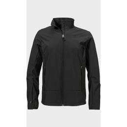 Sch&ouml;ffel Outdoorjacke SCH&Ouml;FFEL "Softshell Jk Style Mirusha WMS", Damen, Gr. 42, 9990, schwarz, Oberstoff: Aussenseite: 100% Polyester, Innenseite: 100% Polyester; (Membran: Thermoplastisches Polyurethan); Futter: 100% Polyester, regular fit, hoch geschlossener Ausschnitt, Jacken Outdoorjacke