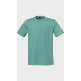 Sch&ouml;ffel Funktionsshirt SCH&Ouml;FFEL "T Shirt Style Serenio MEN", Herren, Gr. 52, 6405, gr&uuml;n, Oberstoff: 61% Baumwolle, 34% Polyester, 5% Elasthan, Rundhals, Shirts Funktionsshirt