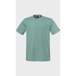 Sch&ouml;ffel Funktionsshirt SCH&Ouml;FFEL "T Shirt Style Serenio MEN", Herren, Gr. 56, 6405, gr&uuml;n, Oberstoff: 61% Baumwolle, 34% Polyester, 5% Elasthan, Rundhals, Shirts Funktionsshirt